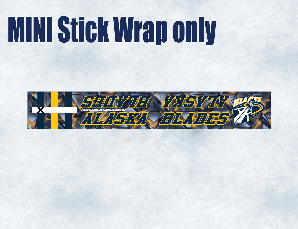 Shop ALASKA BLADES Custom MINI Hockey Stick Wrap| BLADESHARK Sports