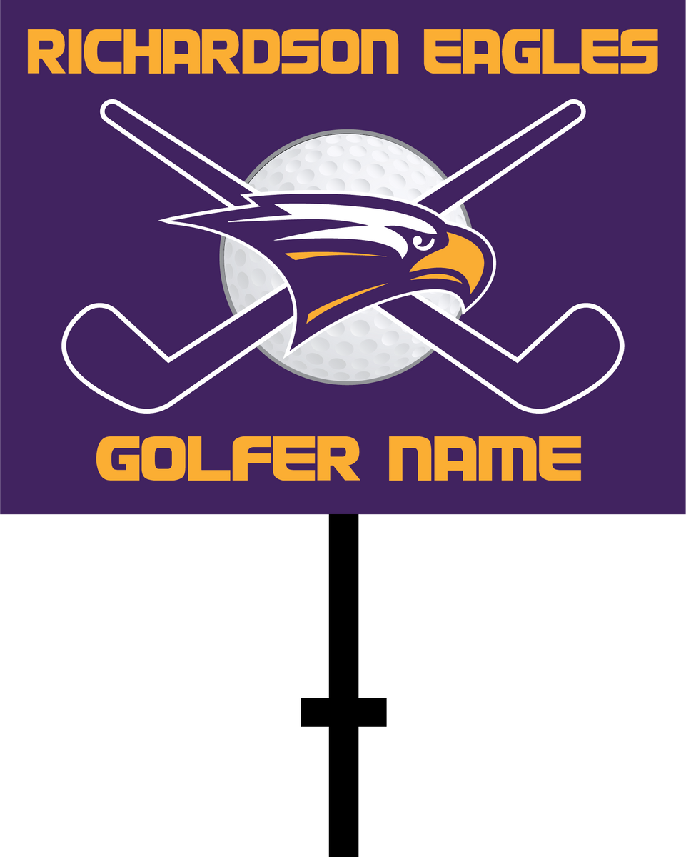 Shop RICHARDSON EAGLES Golf Yard Sign| BLADESHARK Sports