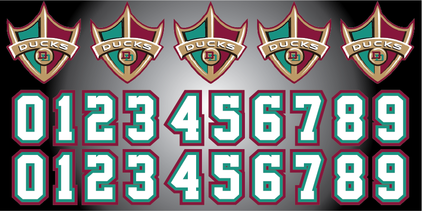 Shop DELAWARE DUCKS Hockey Helmet Decals KIT| BLADESHARK Sports