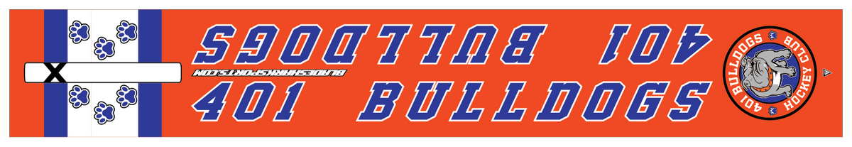 Shop 401 BULLDOGS Custom MINI Hockey Stick Wrap| BLADESHARK Sports