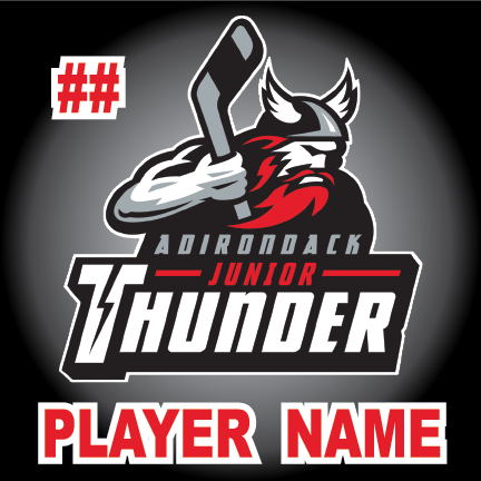 Shop ADIRONDACK JR THUNDER Hockey Car Decal| BLADESHARK Sports