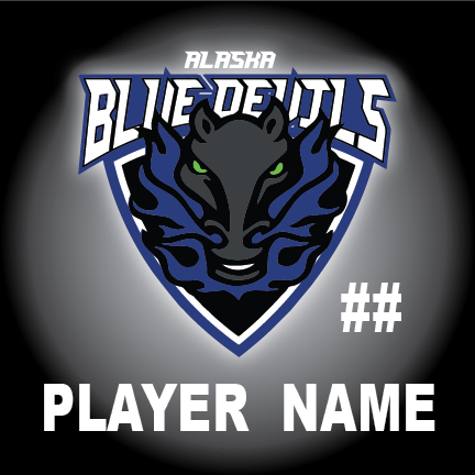 Shop ALASKA BLUE DEVILS Hockey Car Decal| BLADESHARK Sports