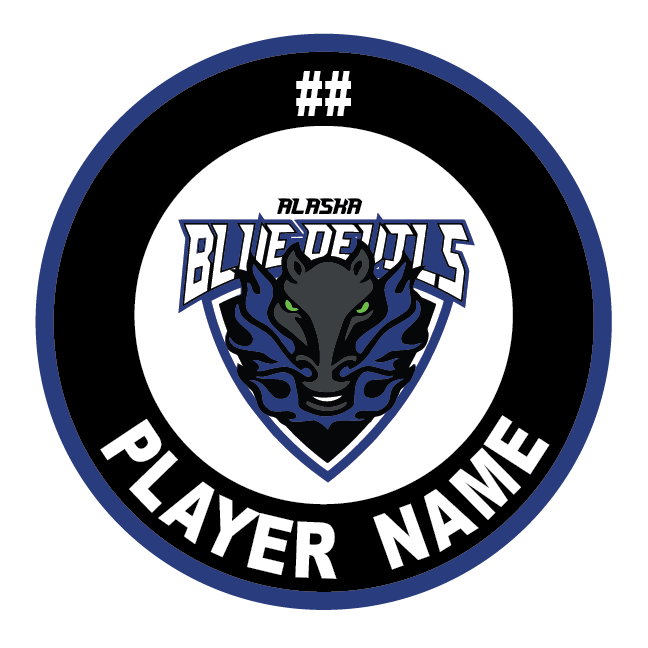 Shop ALASKA BLUE DEVILS Personalized Team Magnets| BLADESHARK Sports