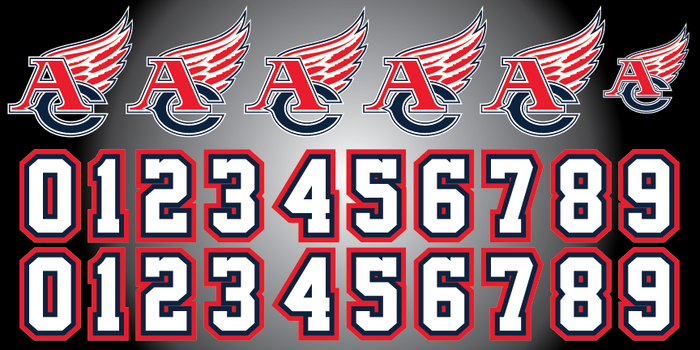 Shop ARMSTRONG COOPER WINGS Hockey Helmet Decals| BLADESHARK Sports