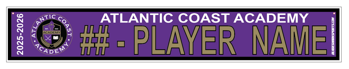Shop ATLANTIC COAST ACADEMY Hockey Custom "Locker Room" Nameplate ...