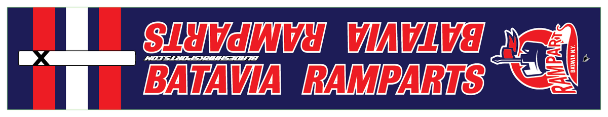 Shop BATAVIA RAMPARTS Custom MINI Hockey Stick Wrap| BLADESHARK Sports