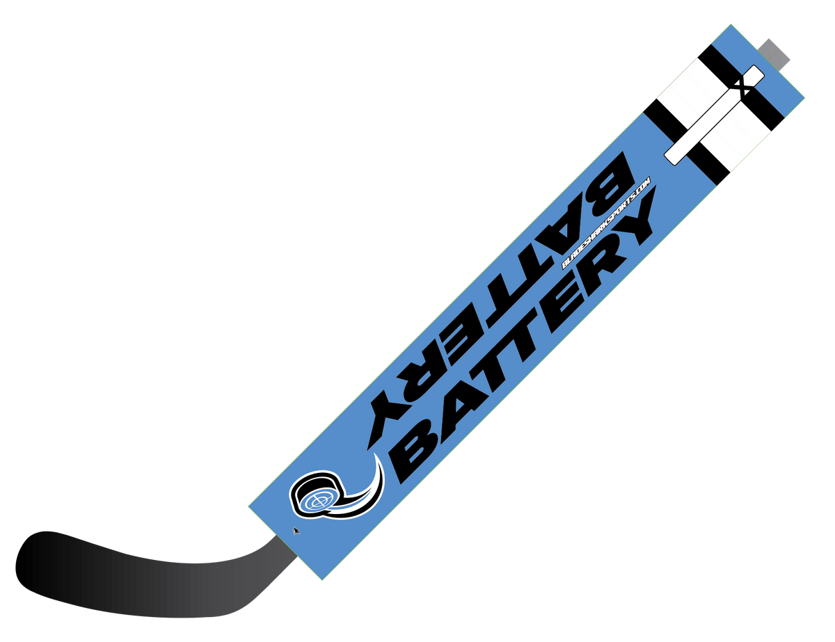 Shop BATTERY HOCKEY ACADEMY Custom MINI Hockey Stick Wrap| BLADESHARK ...