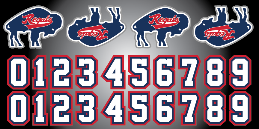Shop BUFFALO REGALS Hockey Helmet Decals| BLADESHARK Sports