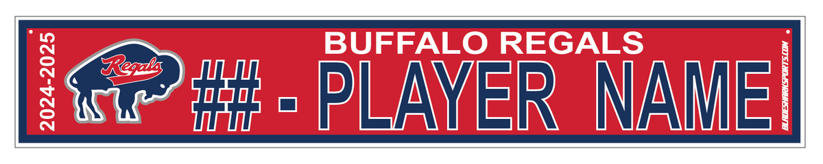 Shop BUFFALO REGALS Hockey Custom "Locker" Room Nameplate| BLADESHARK ...