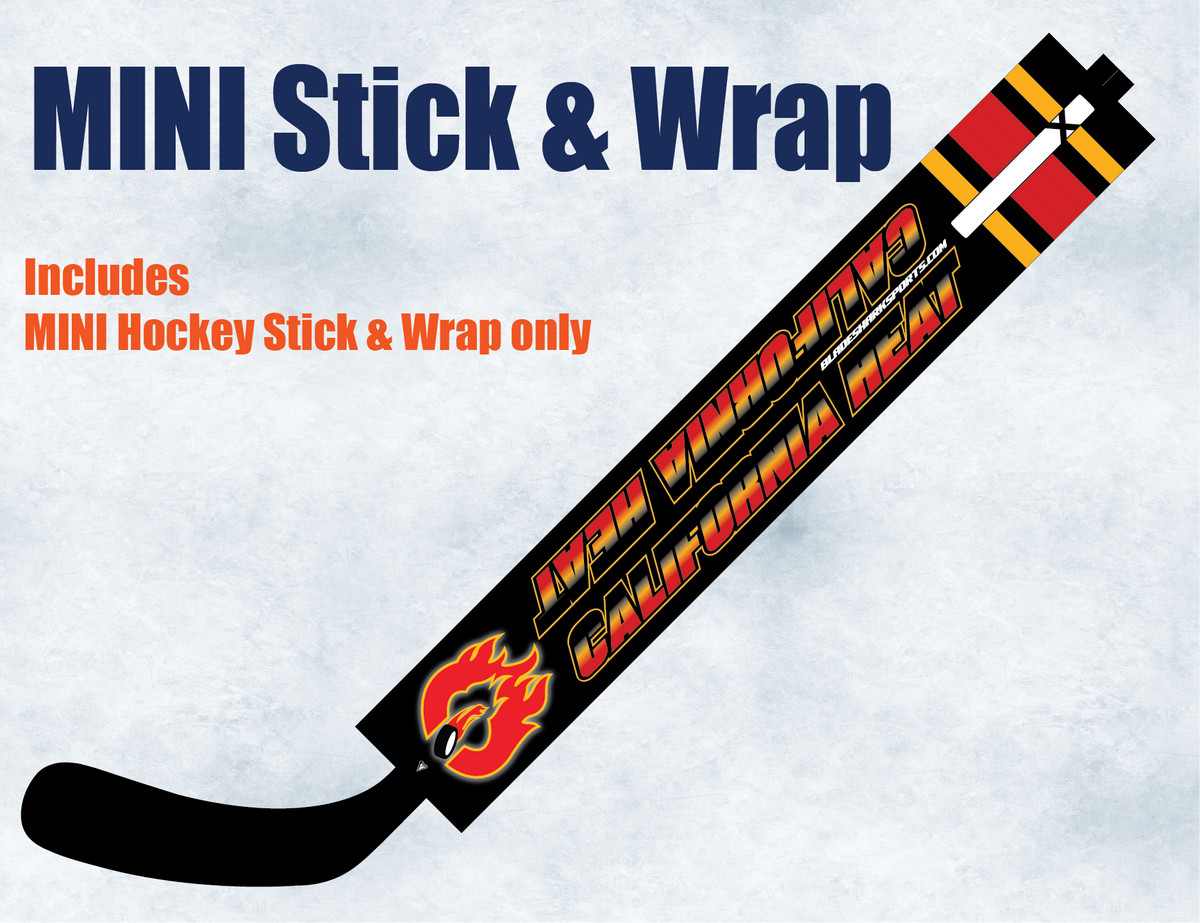 Shop CALIFORNIA HEAT Custom MINI Hockey Stick Wrap| BLADESHARK Sports
