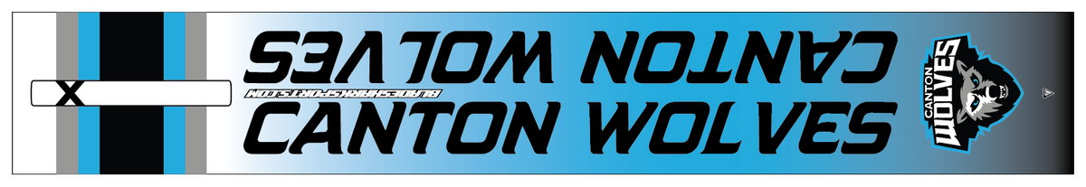 Shop CANTON WOLVES Custom MINI Hockey Stick Wrap| BLADESHARK Sports