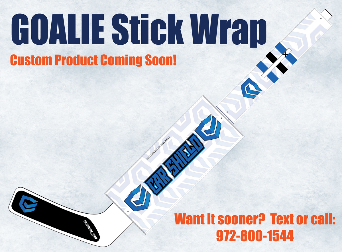 Shop CAR SHIELD Custom Hockey Goalie Stick Wrap| BLADESHARK Sports