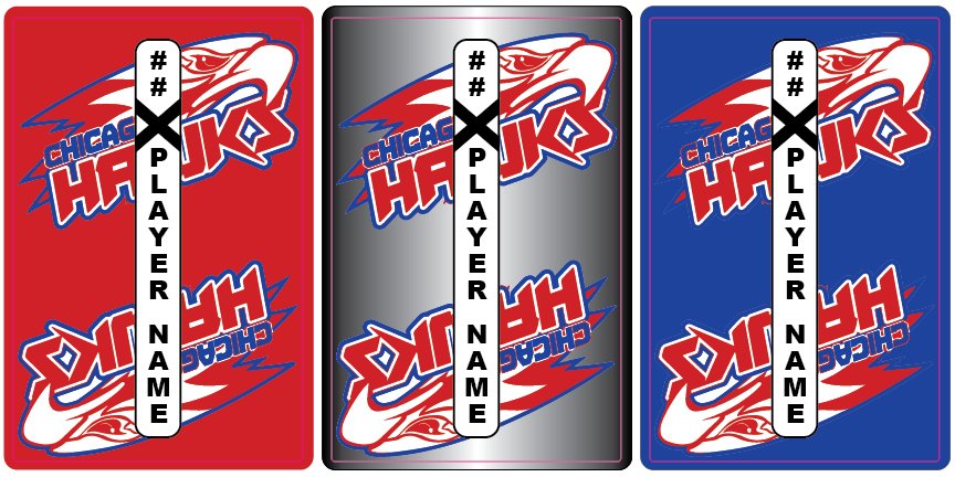 Shop CHICAGO HAWKS Hockey Stick Shaft Labels| BLADESHARK Sports