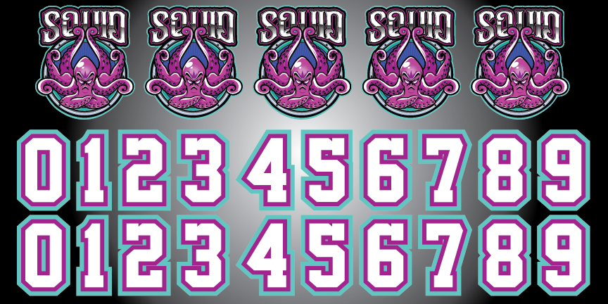 Shop CNY SQUID Hockey Helmet Decals| BLADESHARK Sports