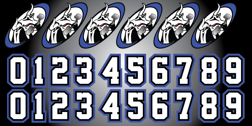 Shop COLORADO RAMPAGE Hockey Helmet Decals KIT| BLADESHARK Sports
