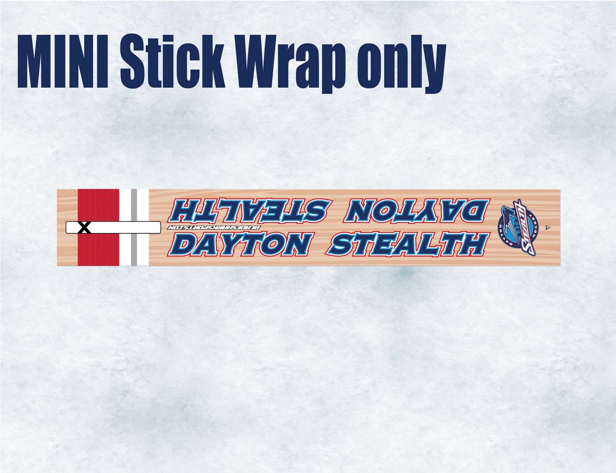 Shop DAYTON STEALTH 10U MCGARGISH Custom MINI Hockey Stick Wrap ...