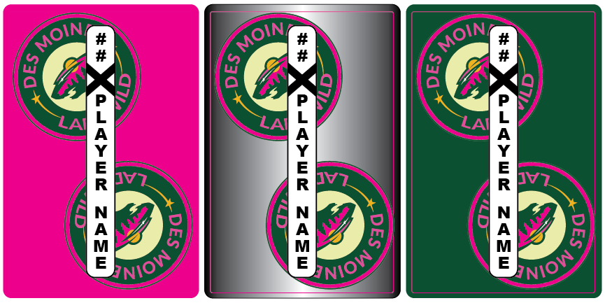 Shop DES MOINES LADY WILD Hockey Stick Shaft Labels| BLADESHARK Sports