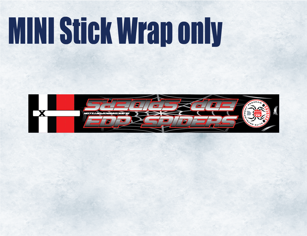 Shop EDP SPIDERS Custom MINI Hockey Stick Wrap| BLADESHARK Sports