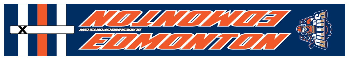 Shop OILERS Custom Hockey Stick Wrap| BLADESHARK Sports