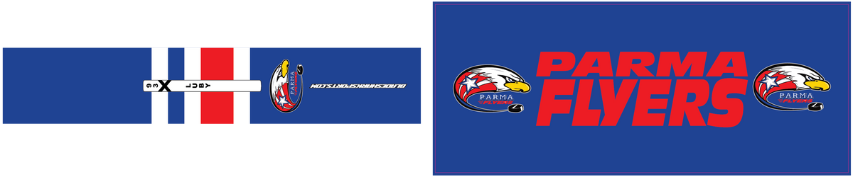 Shop PARMA FLYERS Custom Hockey Stick Wrap| BLADESHARK Sports