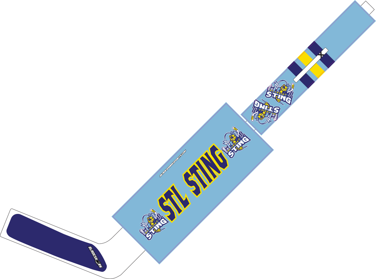 Shop ST LOUIS STING Custom Hockey Stick Wrap| BLADESHARK Sports