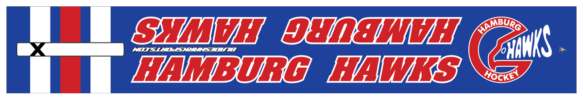 Shop HAMBURG HAWKS Custom MINI Hockey Stick Wrap| BLADESHARK Sports