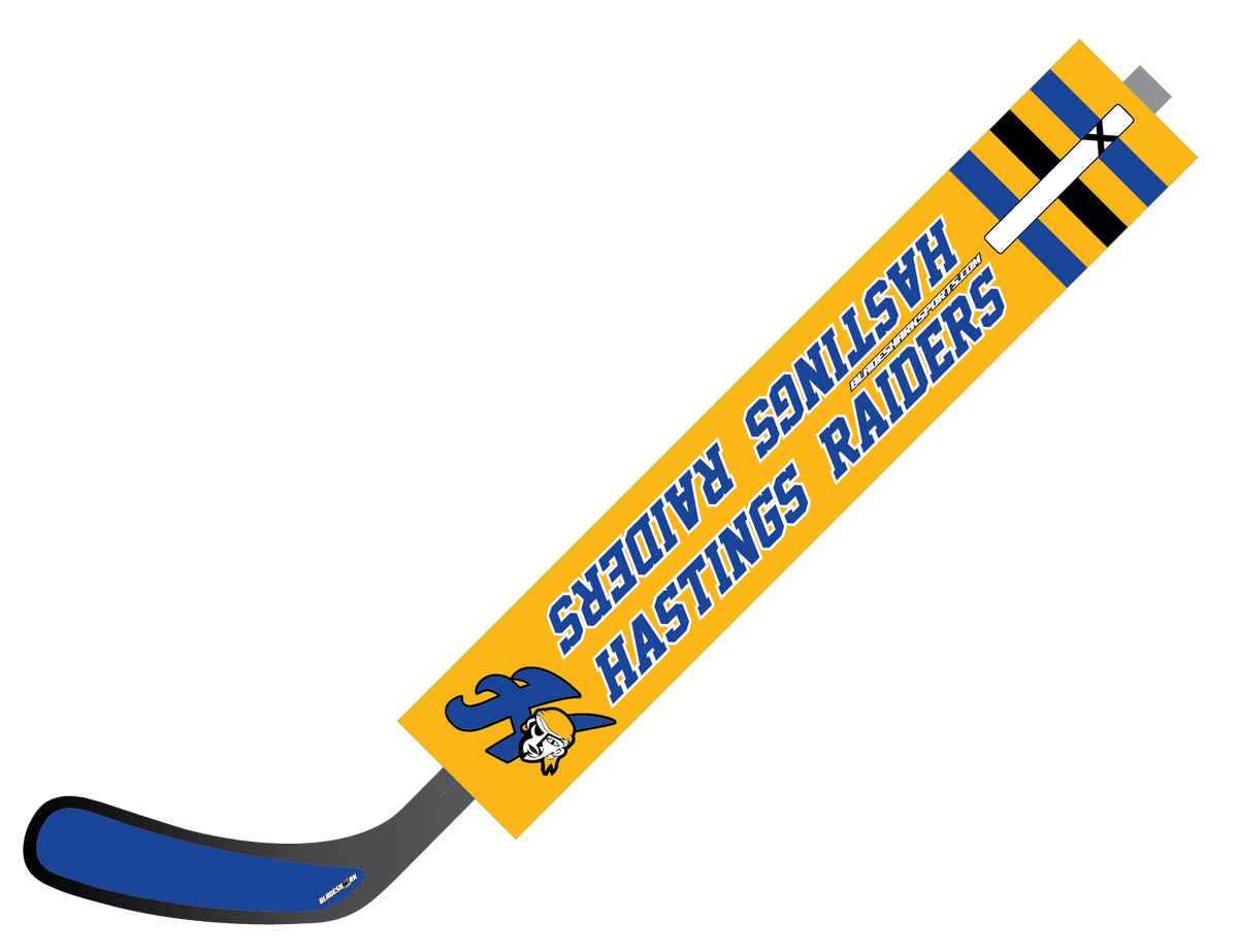 Shop HASTINGS RAIDERS Custom Hockey Stick Wrap| BLADESHARK Sports