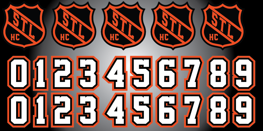 Shop HC ST LOUIS Hockey Helmet Decals| BLADESHARK Sports