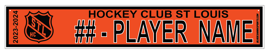 Shop HC ST LOUIS Hockey Custom "Locker" Room Nameplate| BLADESHARK Sports