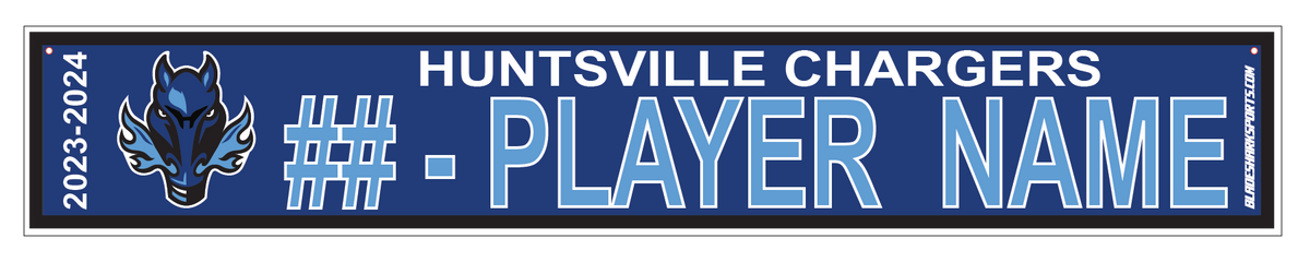 Shop HUNTSVILLE CHARGERS Hockey Custom "Locker" Room Nameplate ...