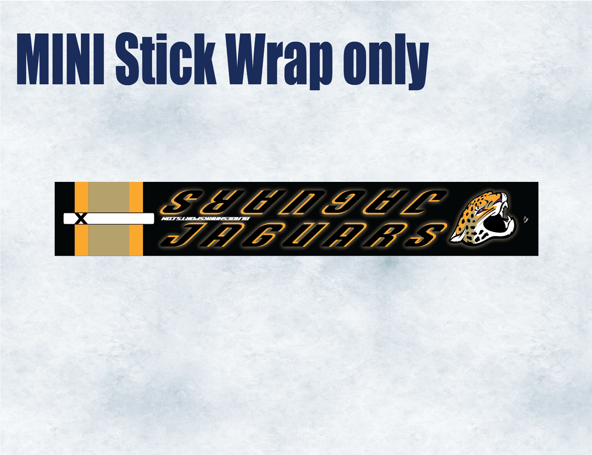 Shop JOLIET JAGUARS Custom MINI Hockey Stick Wrap| BLADESHARK Sports