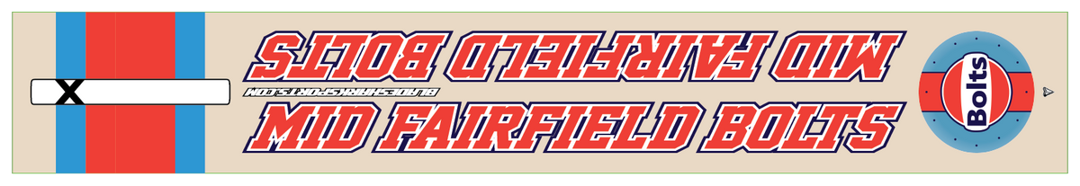 Shop MID FAIRFIELD BOLTS Custom MINI Hockey Stick Wrap| BLADESHARK Sports