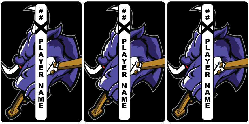 Shop TEXAS JR BRAHMAS Hockey Stick Shaft Labels| BLADESHARK Sports
