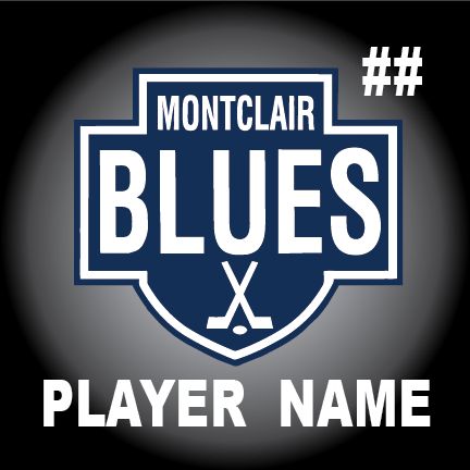Shop MONTCLAIR BLUES Hockey Car Decal| BLADESHARK Sports