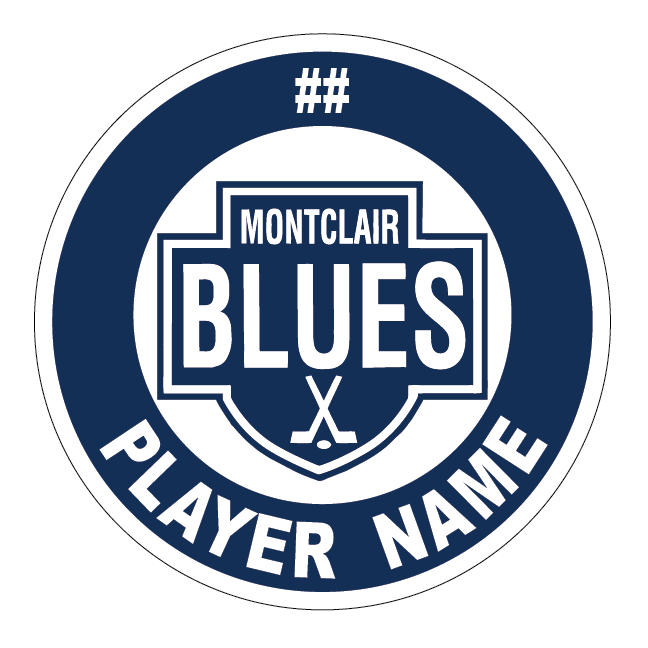 Shop MONTCLAIR BLUES Personalized Team Magnets| BLADESHARK Sports
