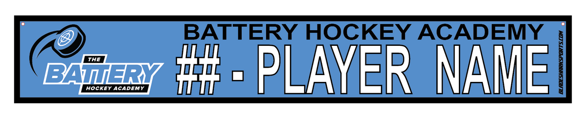 Shop BATTERY HOCKEY ACADEMY Custom "Locker" Room Nameplate| BLADESHARK ...