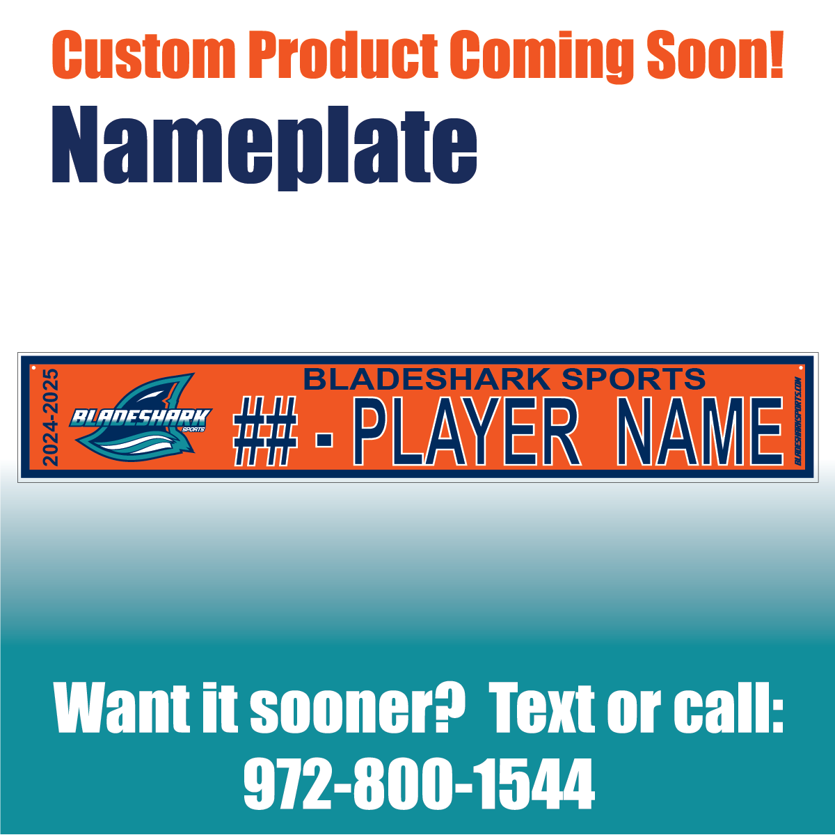 Team Nameplate| BLADESHARK Sports