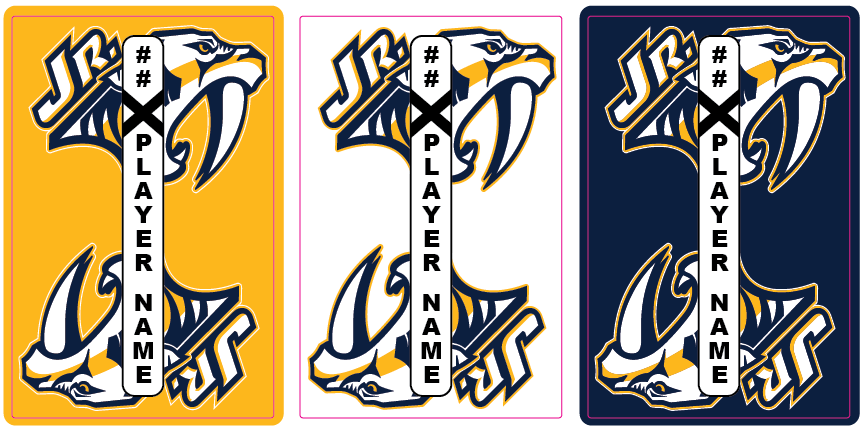 Shop NASHVILLE JR PREDATORS Hockey Stick Shaft Labels| BLADESHARK Sports