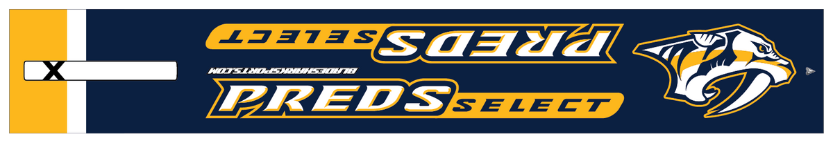 Shop NASHVILLE PREDS SELECT Custom MINI Hockey Stick Wrap| BLADESHARK ...