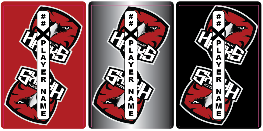 Shop PALM BEACH HAWKS Hockey Stick Shaft Labels| BLADESHARK Sports