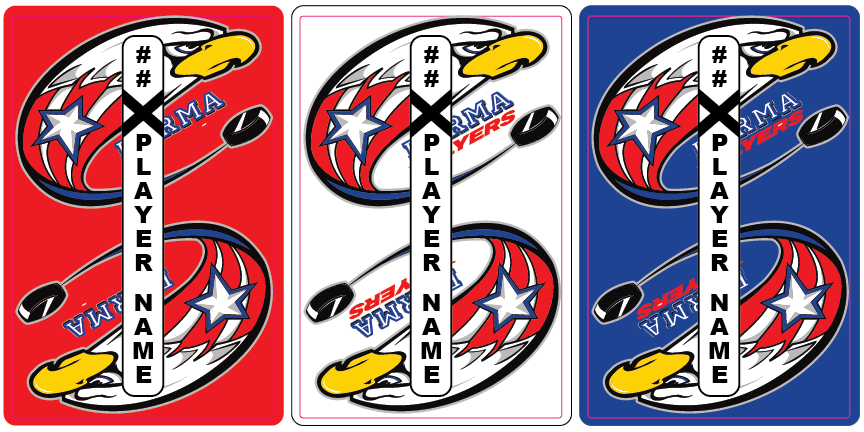 Shop PARMA FLYERS Hockey Stick Shaft Labels| BLADESHARK Sports