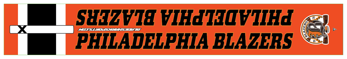 Shop PHILADELPHIA BLAZERS Custom MINI Hockey Stick Wrap| BLADESHARK Sports