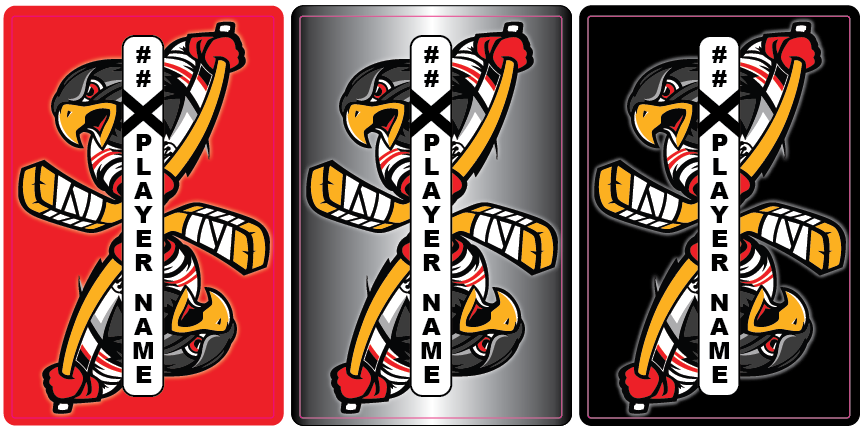 Shop POINT EDWARD BLACK HAWKS Hockey Stick Shaft Labels| BLADESHARK Sports