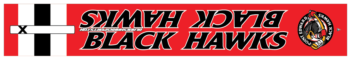 Shop POINT EDWARD BLACK HAWKS Hockey Stick Wrap| BLADESHARK Sports