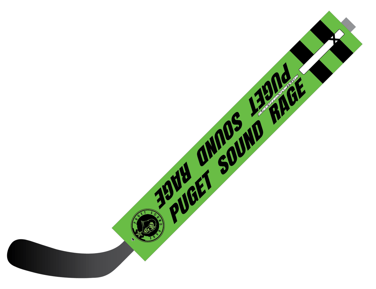 Shop PUGET SOUND RAGE Custom MINI Hockey Stick Wrap| BLADESHARK Sports