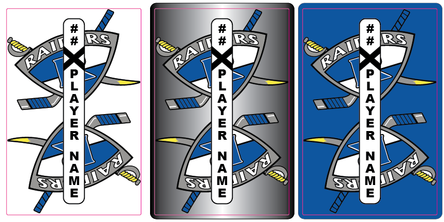Shop RESTON RAIDERS Hockey Stick Shaft Labels| BLADESHARK Sports