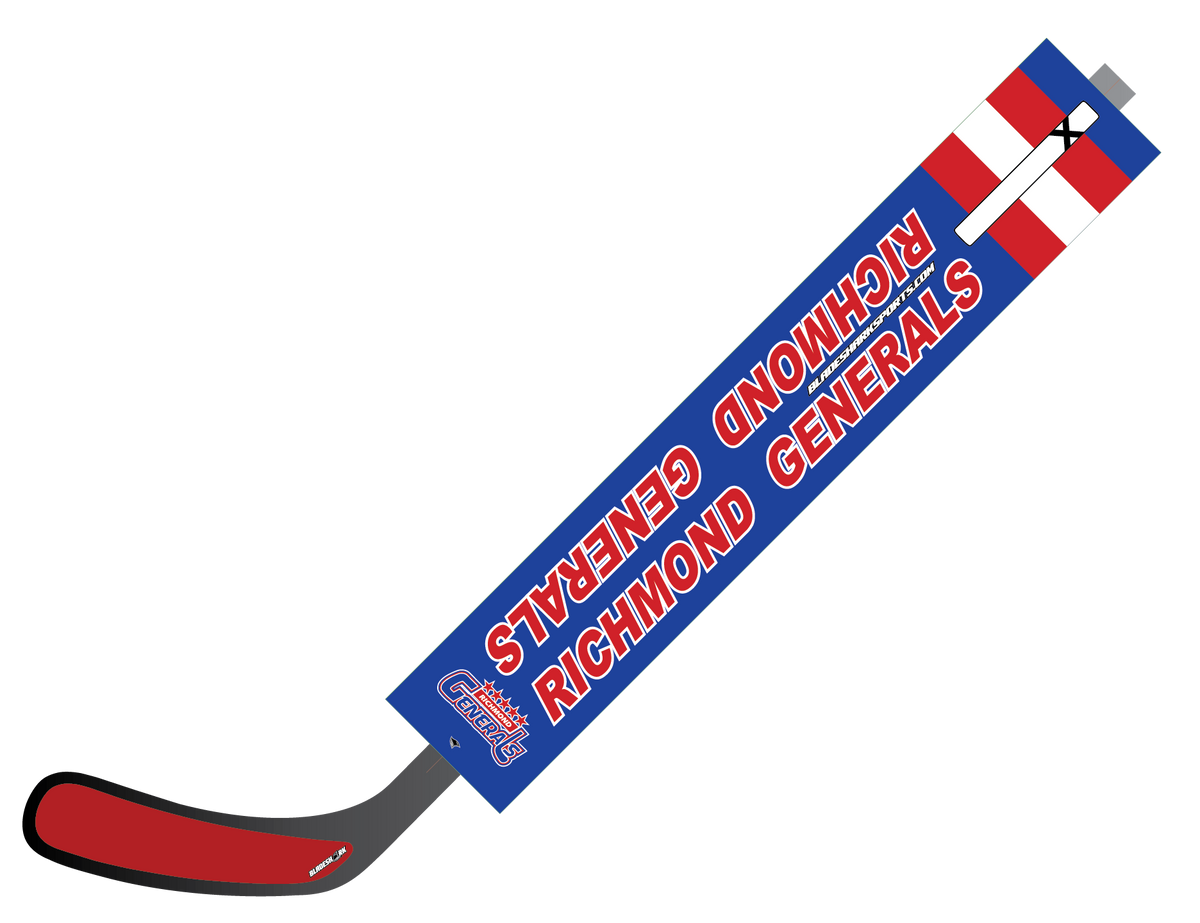 Shop RICHMOND GENERALS Custom MINI Hockey Stick Wrap| BLADESHARK Sports
