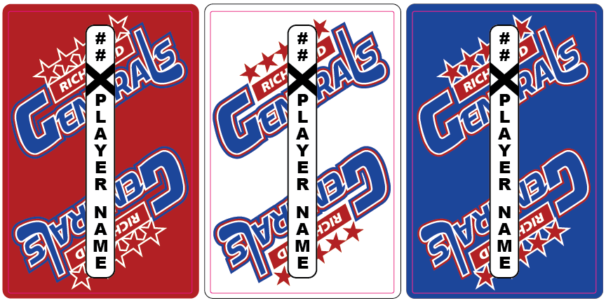 Shop RICHMOND GENERALS Hockey Stick Shaft Labels| BLADESHARK Sports