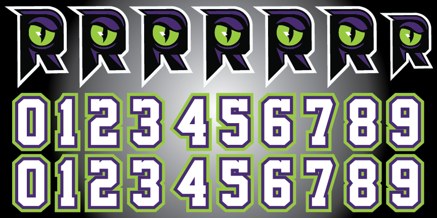 Shop ROCHESTER RAPTORS Hockey Helmet Decals KIT| BLADESHARK Sports