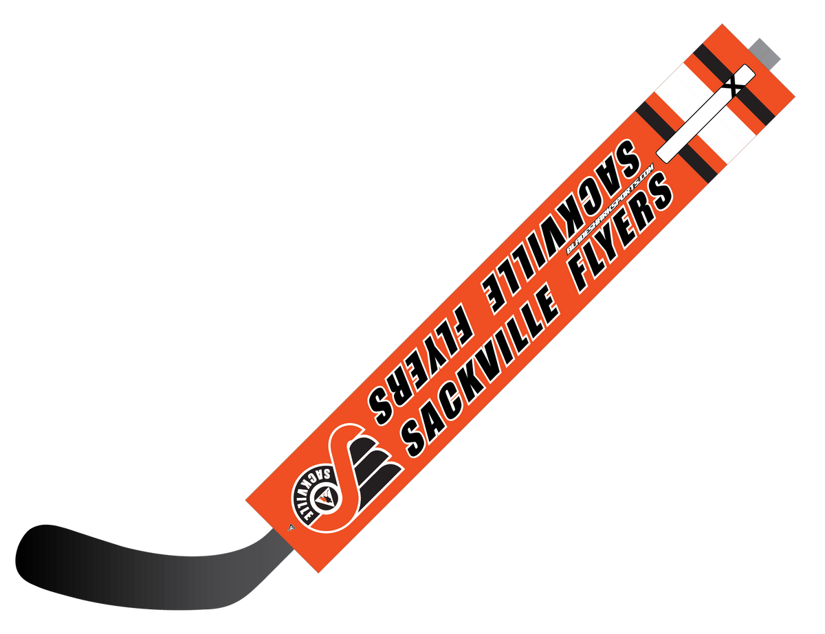 Shop SACKVILLE FLYERS Custom MINI Hockey Stick Wrap| BLADESHARK Sports